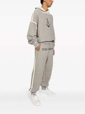 Dolce & Gabbana Logo-print Hoodie - Grey
