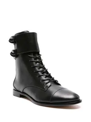 ALEXANDRE BIRMAN Almond-toe Leather Boots