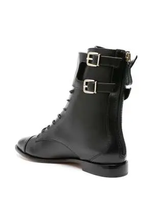 ALEXANDRE BIRMAN Almond-toe Leather Boots