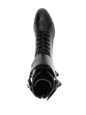 ALEXANDRE BIRMAN Almond-toe Leather Boots