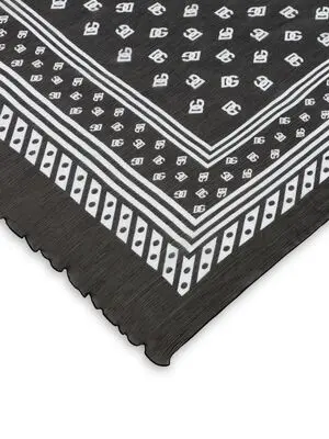 Dolce & Gabbana Dg Logo-print Silk Scarf
