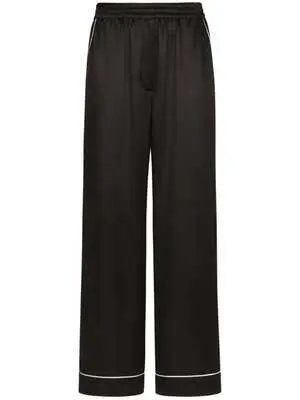 Dolce & Gabbana Silk Palazzo Trousers