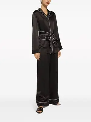 Dolce & Gabbana Silk Palazzo Trousers