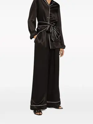 Dolce & Gabbana Silk Palazzo Trousers