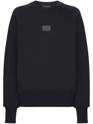 Dolce & Gabbana Logo-plaque Cotton Sweatshirt