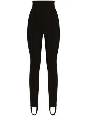 Dolce & Gabbana Pleat-detail Stirrup Leggings