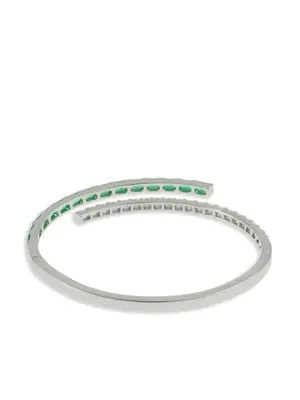 ALINKA 18kt White Gold Eclipse Emerald And Diamond Bracelet