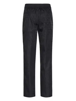 Valentino Garavani Toile Iconographe Straight-leg Trousers - Black