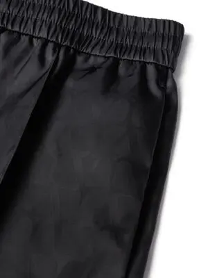 Valentino Garavani Toile Iconographe Straight-leg Trousers - Black