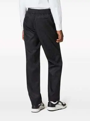 Valentino Garavani Toile Iconographe Straight-leg Trousers - Black