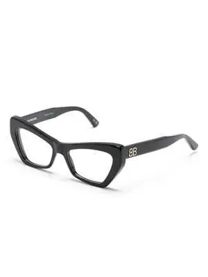 Balenciaga Logo Cat-eye Glasses