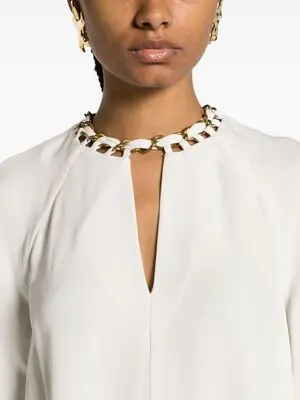 Zimmermann Chain-embellished Chiffon Minidress