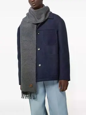 Gucci Interlocking G-patch Cashmere Scarf