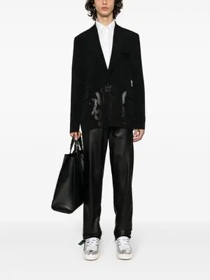 Gcds Graffiti-print Silk Blazer
