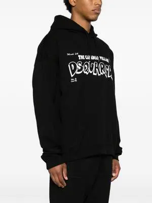 Dsquared2 Logo Print Cotton Hoodie