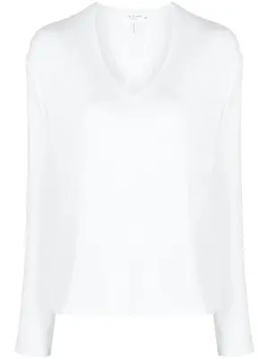 Rag & Bone Hudson Fine-knit Sweatshirt - White