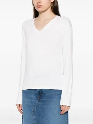 Rag & Bone Hudson Fine-knit Sweatshirt - White