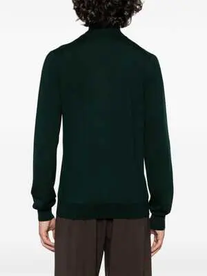 FILERIA Roll-neck Virgin Wool Jumper - Green