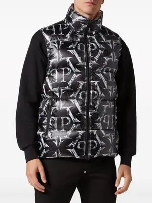 Philipp Plein Logo-print Padded Gilet