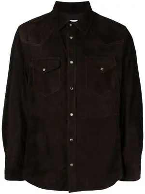 Brunello Cucinelli Western-style Suede Shirt