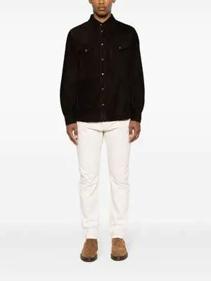 Brunello Cucinelli Western-style Suede Shirt
