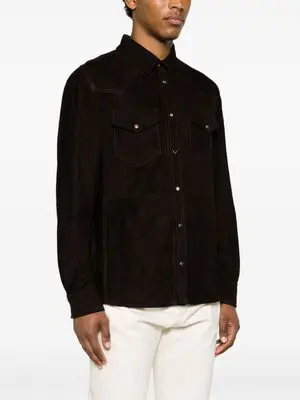 Brunello Cucinelli Western-style Suede Shirt