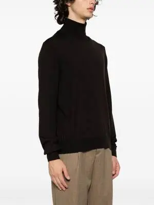 FILERIA Roll-neck Virgin Wool Jumper - Brown