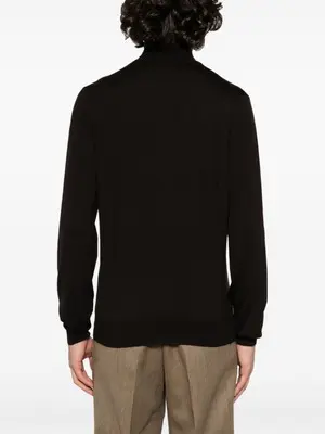 FILERIA Roll-neck Virgin Wool Jumper - Brown