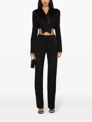 LAQUAN SMITH Double-breasted Cropped Blazer