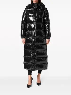 Philipp Plein High-shine Padded Jacket - Black