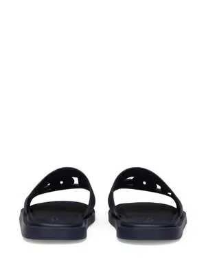 Dolce & Gabbana Rubber Dg Logo Slides - Blue