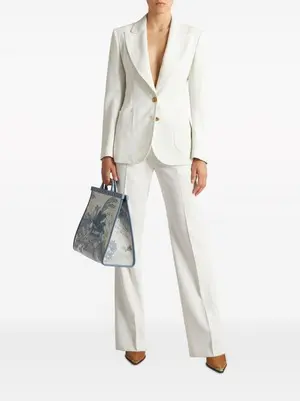 Etro Slub-texture Tailored Trousers - White