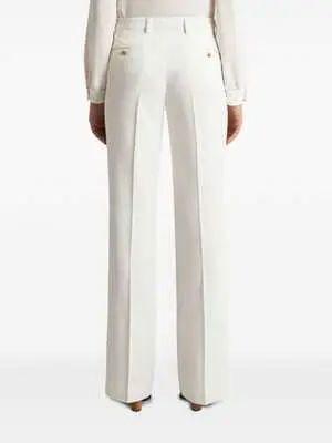 Etro Slub-texture Tailored Trousers - White