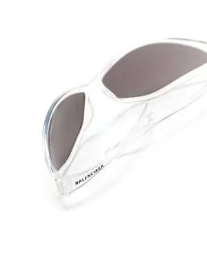 Balenciaga 90s Oval Wrap-around Sunglasses