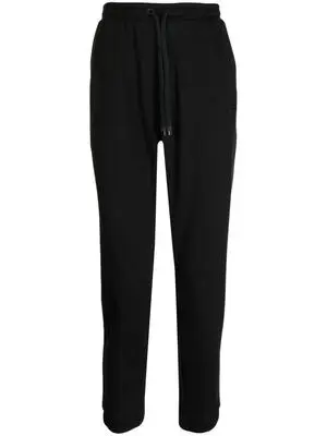 BOSS Stripe-detail Cotton Track Pants - Black