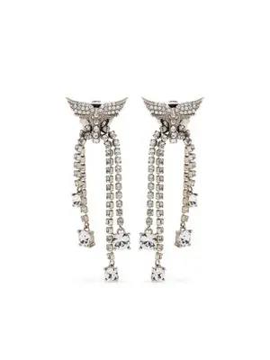 Zadig&Voltaire Crystal-embellished Drop Earrings - Silver