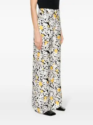 LANVIN Floral Wide-leg Trousers