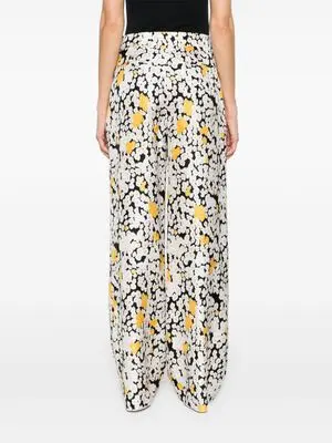 LANVIN Floral Wide-leg Trousers