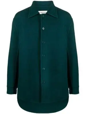 LANVIN Mohair-virgin Wool Blend Overshirt