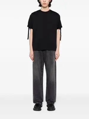 Neil Barrett Buckle-strap Cotton T-shirt