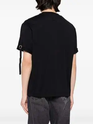 Neil Barrett Buckle-strap Cotton T-shirt