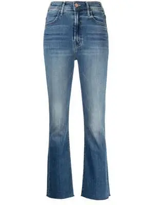 MOTHER Bootcut Cropped Jeans