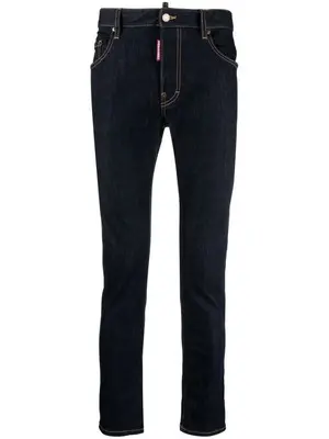 Dsquared2 Mid-rise Skinny Jeans - Blue