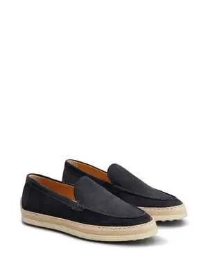 TOD'S Gomma Leather Loafers - Blue