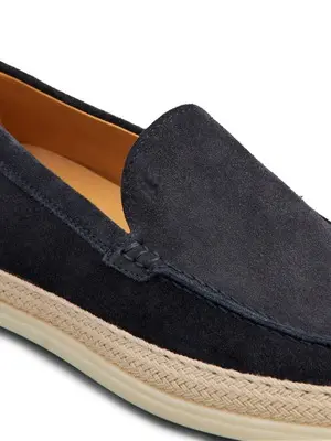 TOD'S Gomma Leather Loafers - Blue