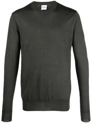 Aspesi Crew Neck Mélange-effect Jumper - Grey