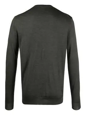 Aspesi Crew Neck Mélange-effect Jumper - Grey