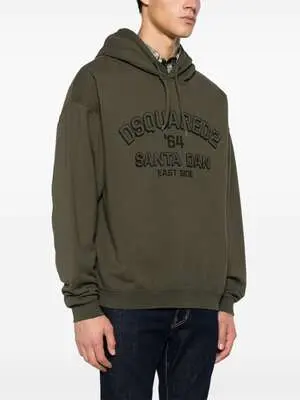 Dsquared2 Logo-embossed Cotton Hoodie