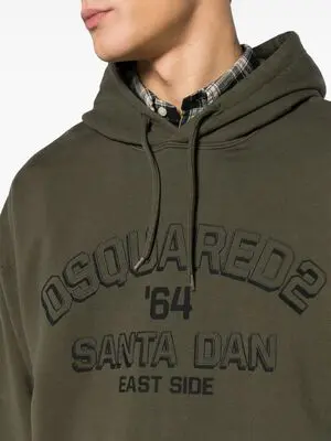 Dsquared2 Logo-embossed Cotton Hoodie