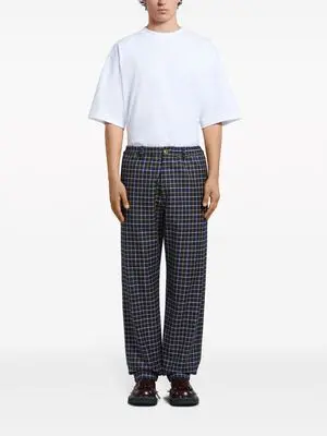 Marni Check-pattern Straight-leg Trousers